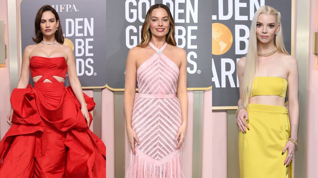 Golden Globe 2023, red carpet: Jenna Ortega e Margot Robbie
